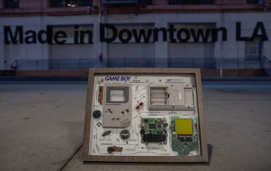 Disassembled Gameboy With Frame Disassemble Art Gameboy - Etsy