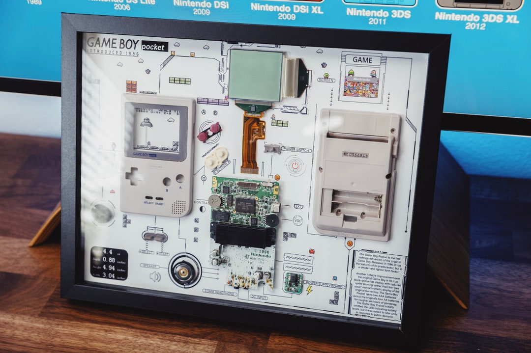 Disassembled Gameboy Pocket With Frame, Disassemble GBP Art, Gameboy ...