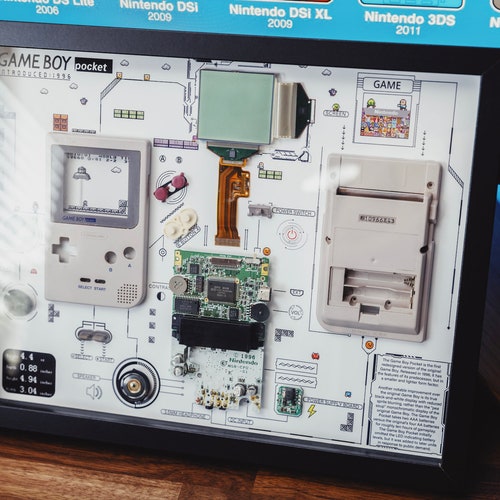 Disassembled Gameboy With Frame Disassemble Art Gameboy - Etsy
