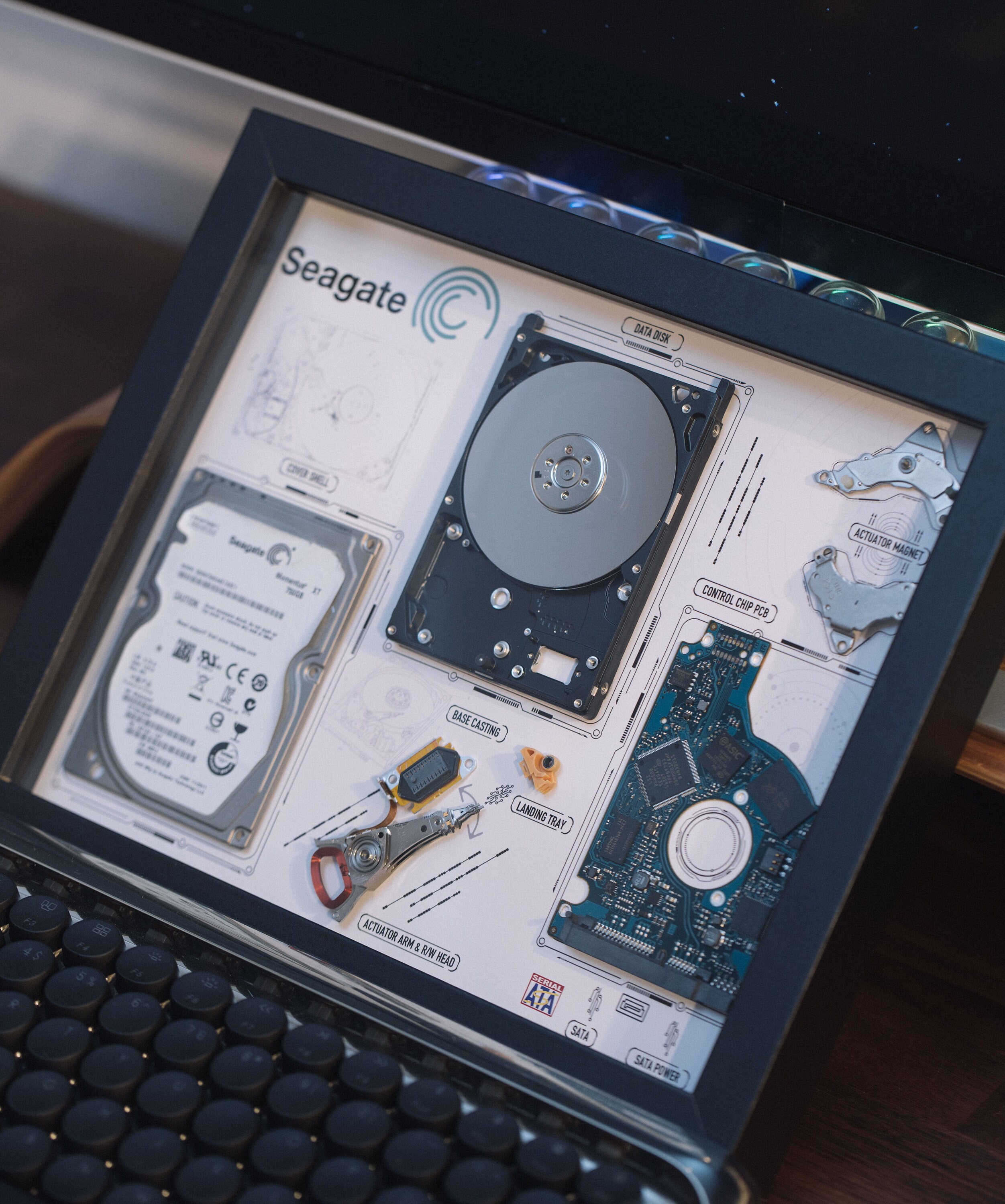 Disassembled Hard Drive Disk With Frame Disassemble Art - Etsy