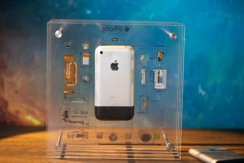 Original iPhone 2007 Teardown Art, First-generation iPhone Display ...