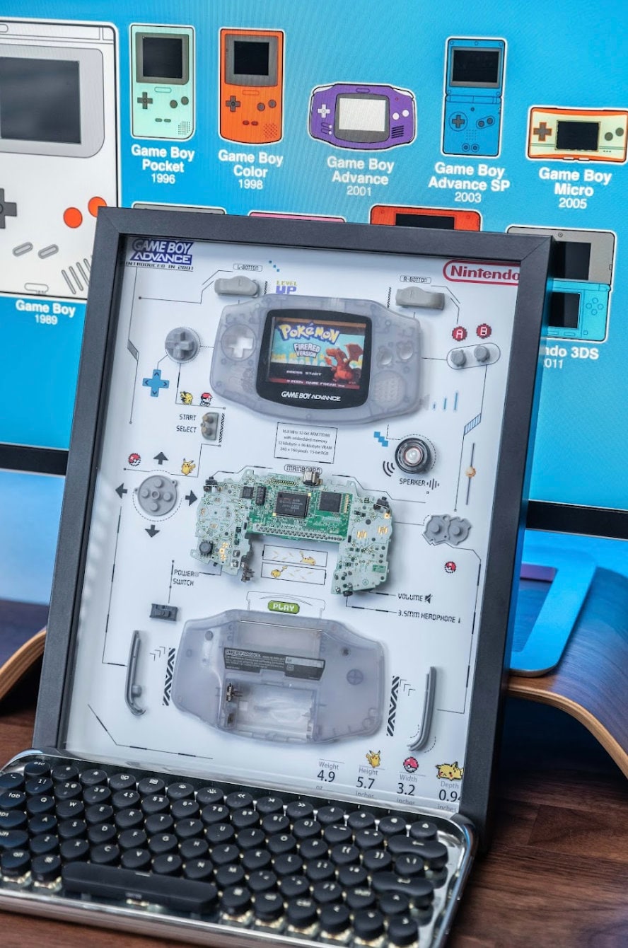 Disassembled Gameboy Advance Frame Disassemble Art GBA - Etsy