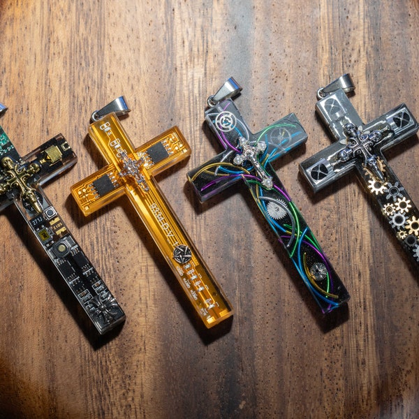 Cool Cross Necklace - Etsy