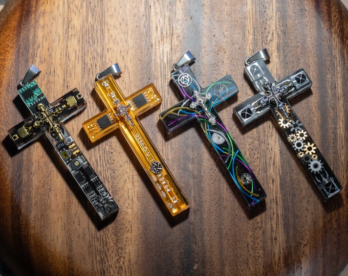 Cyberpunk Necklace, Techwear Jewelry, Leather Choker, Anime Inspired ...