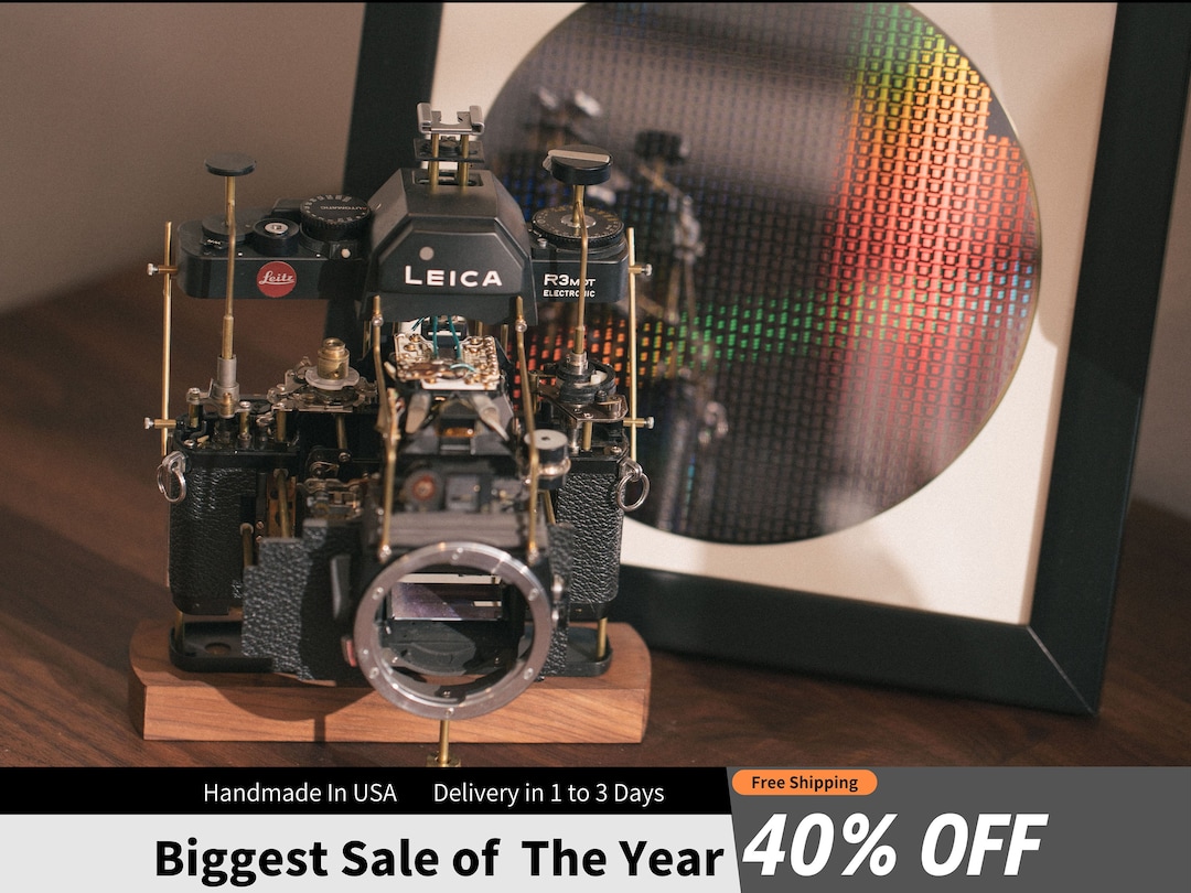 Disassembled Mechanical Film Camera, Deconstructed Art Decor, Nikon ...