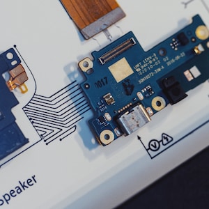 Disassembled Google Pixel 1st Gen, Disassemble Frame Art, Google Pixel ...