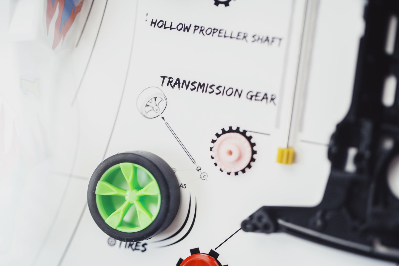 Disassembled Mini 4WD Frame Art Mini 4WD Teardown Japanese - Etsy