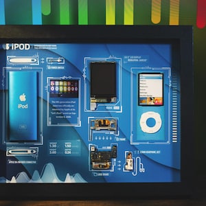 Disassembled Ipod Nano 4th Generation Art With Frame, Deconstructed ...