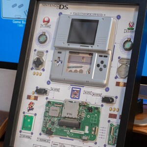 Disassembled Nintendo DS Art With Frame Disassemble NDS - Etsy