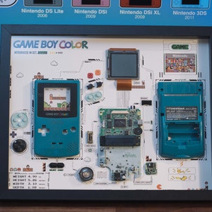 Disassembled Gameboy Color Frame Disassemble Game Art GBC - Etsy