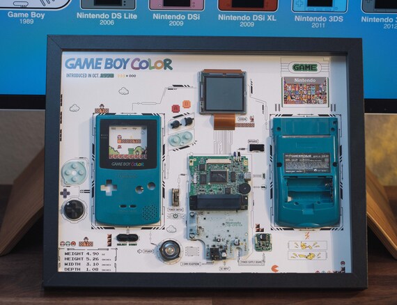 Disassembled Gameboy Color Frame Disassemble Game Art GBC - Etsy