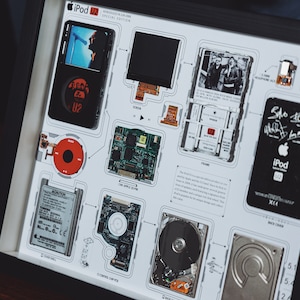 Disassembled Ipod U2 Art With Frame, Deconstructed Ipod U2, Framed Ipod ...
