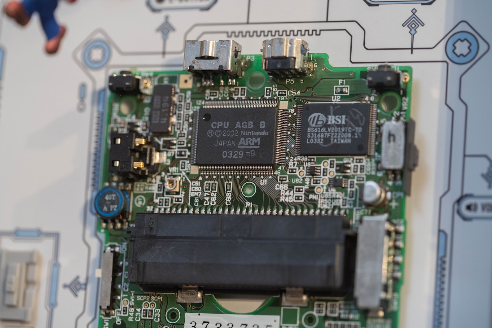 Disassembled Gameboy Advance SP Art With Frame, Disassemble GBA SP ...