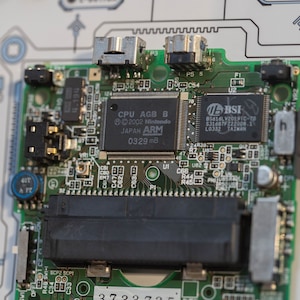 Disassembled Gameboy Advance SP Art With Frame, Disassemble GBA SP ...