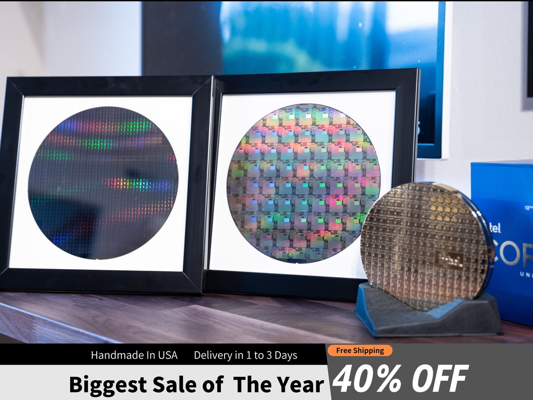 Silicon Wafer for Intel CPU & Computer Chips Tech Art Cool - Etsy