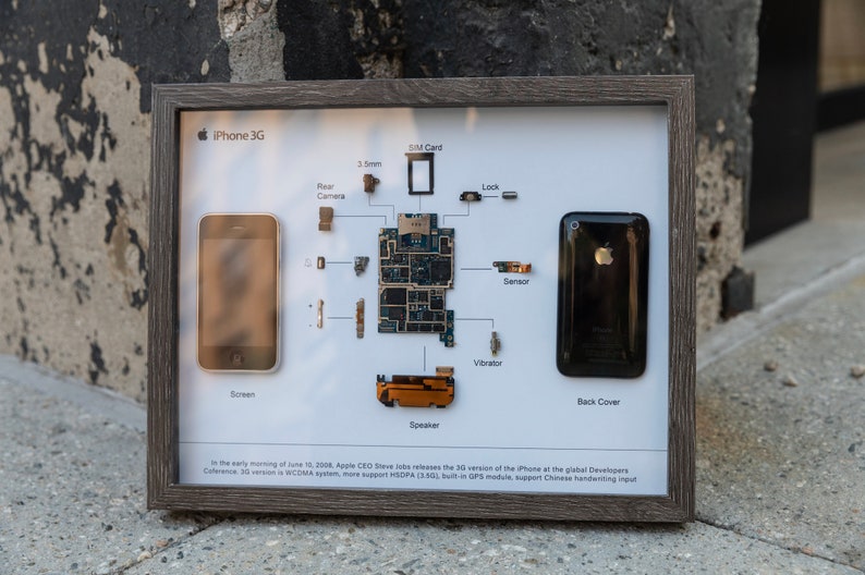 Disassembled Iphone Art With Frame Disassemble Art Framed | Etsy