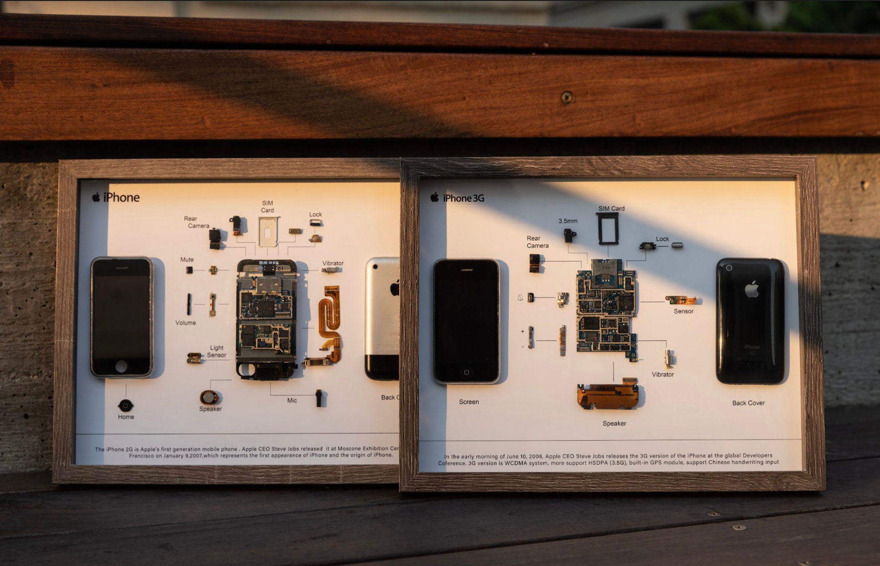 Disassembled iPhone Art With Frame Deconstructed Tech Art | Etsy