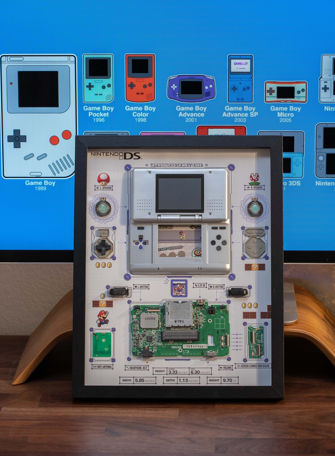 Disassembled Nintendo DS Art With Frame Disassemble NDS - Etsy