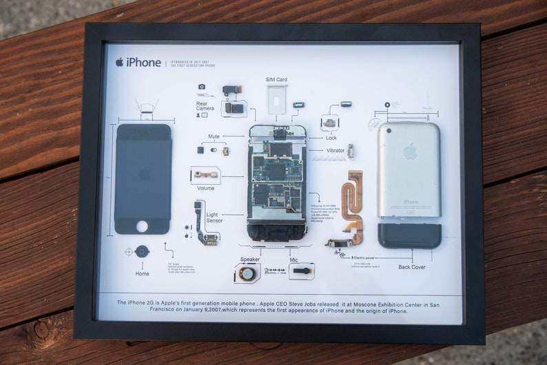 Disassembled Iphone Art With Frame Disassemble Art Frame - Etsy