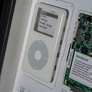 Disassembled Ipod Classic Art With Frame, Deconstructed Ipod 4, Framed ...