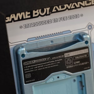 Disassembled Gameboy Advance SP Art With Frame, Disassemble GBA SP ...