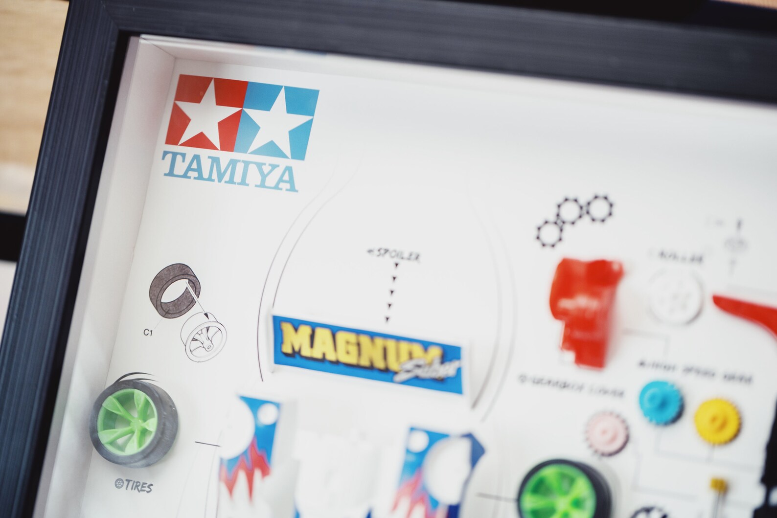 Disassembled Mini 4WD Frame Art Mini 4WD Teardown Japanese - Etsy