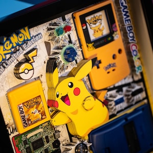 Disassembled Gameboy Color Frame, Disassemble Game Art, GBC Teardown ...