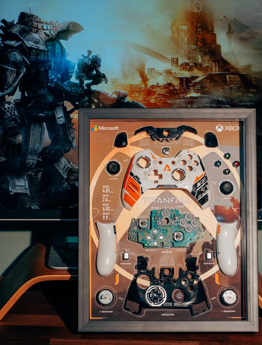 Disassembled Xbox Titanfall Frame Art, Limited Edition Microsoft Xbox ...