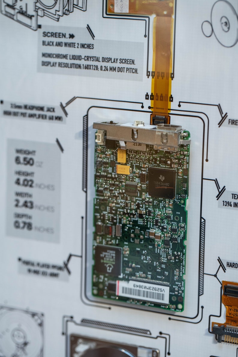 COLLECTOR SERIES Disassembled Ipod 1st Generation Art With - Etsy