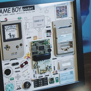 Disassembled Gameboy Pocket With Frame, Disassemble GBP Art, Gameboy ...