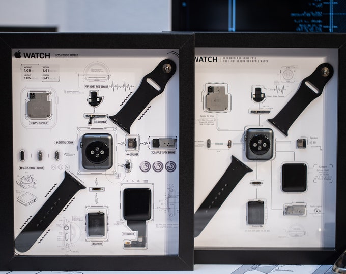 Disassembled Apple Watch Frame Art Framed Apple Watch Series - Etsy