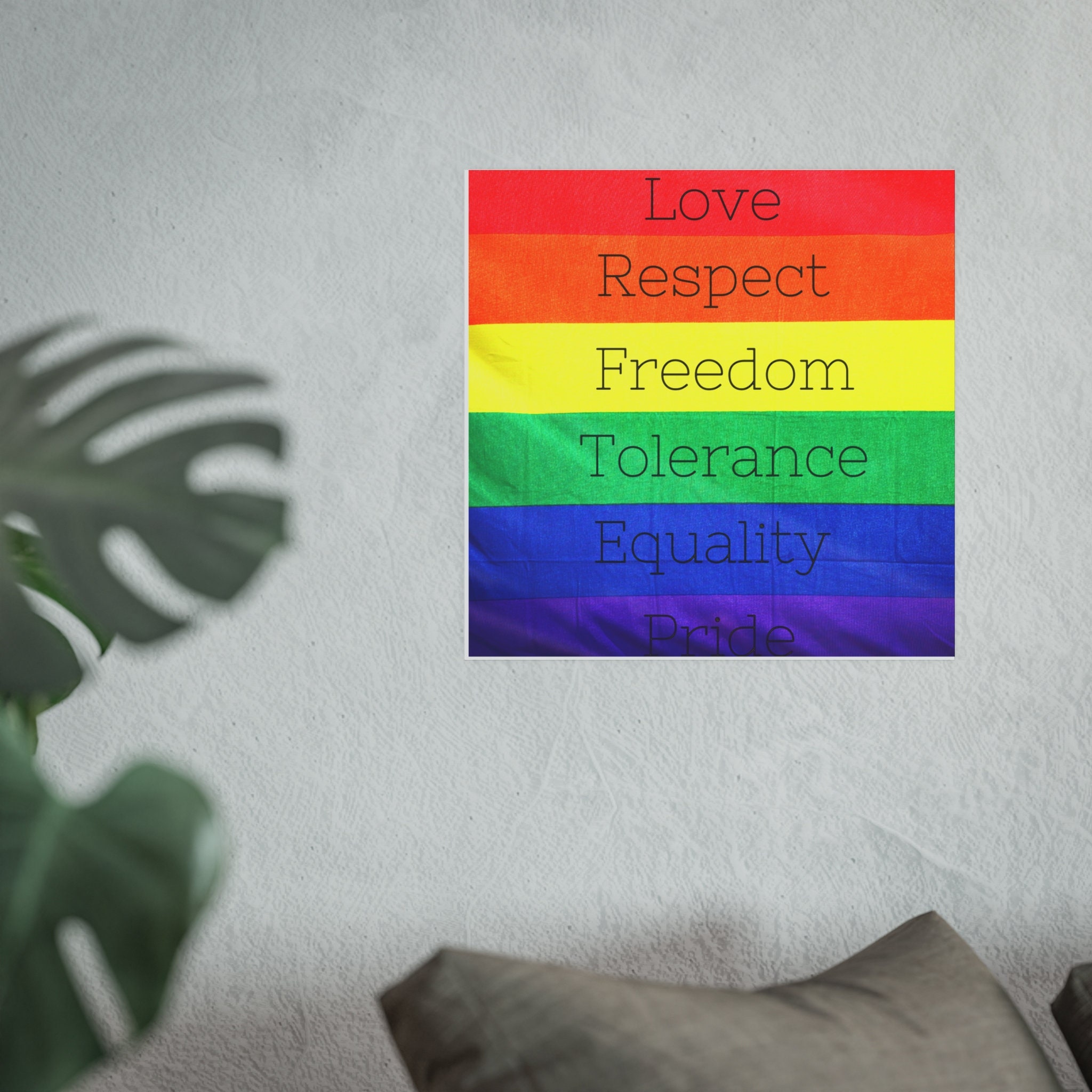 LGBTQIA Pride Satin and Archival Matte Poster for Gay, Lesbian, Bi ...