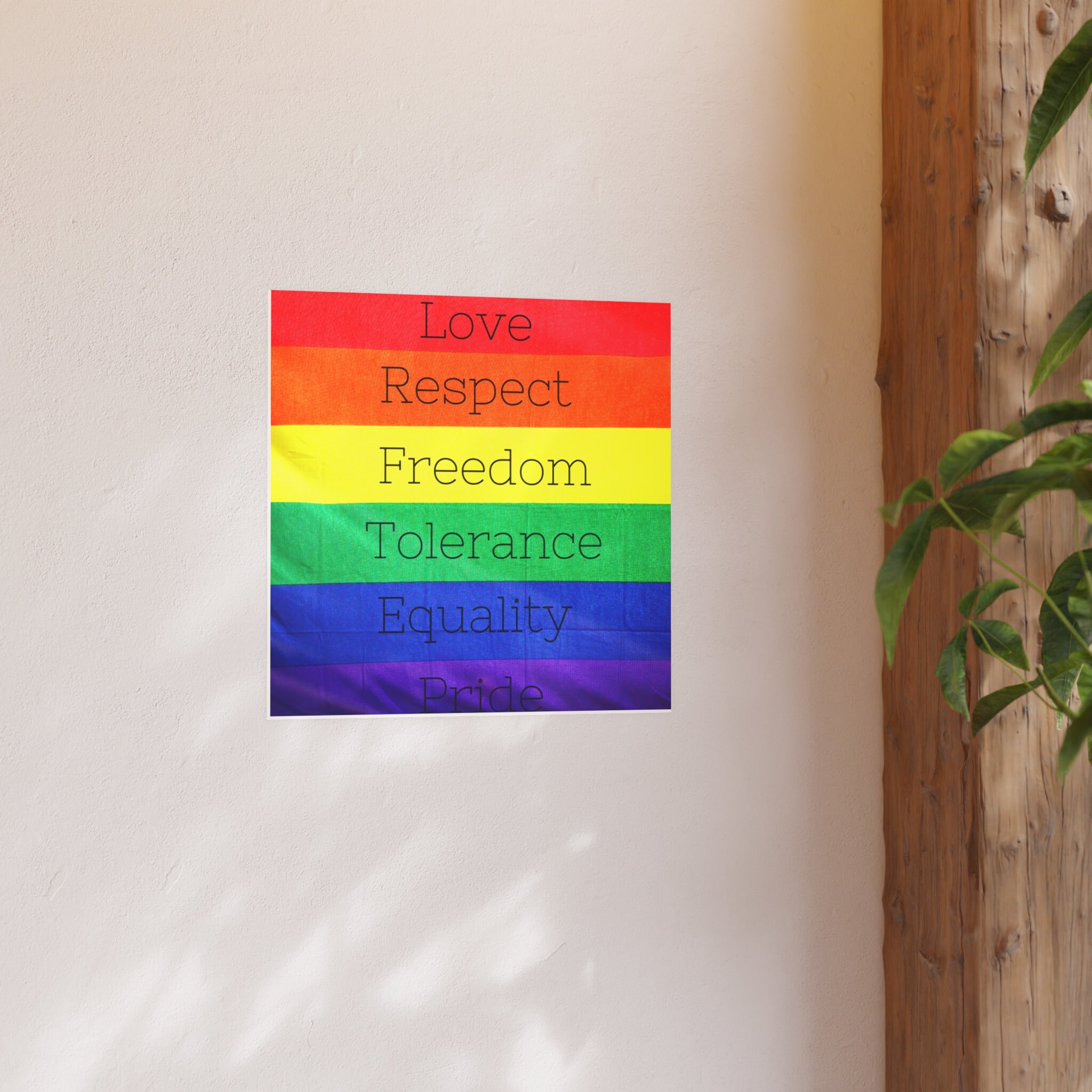LGBTQIA Pride Satin and Archival Matte Poster for Gay, Lesbian, Bi ...