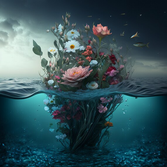 Undersea Flowers Art