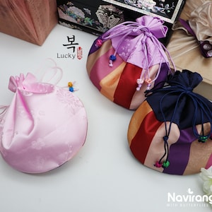 Buy 1, Get 50% off / Traditional Korean Lucky Pouch, Candy Pouch ...