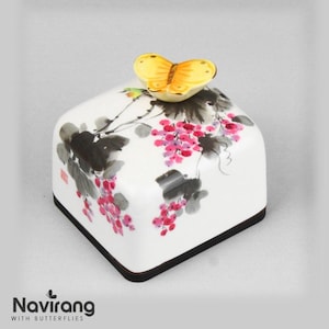 Ceramic Music Box - Moony Orgel, Korean Traditional Tiger and Bird ...