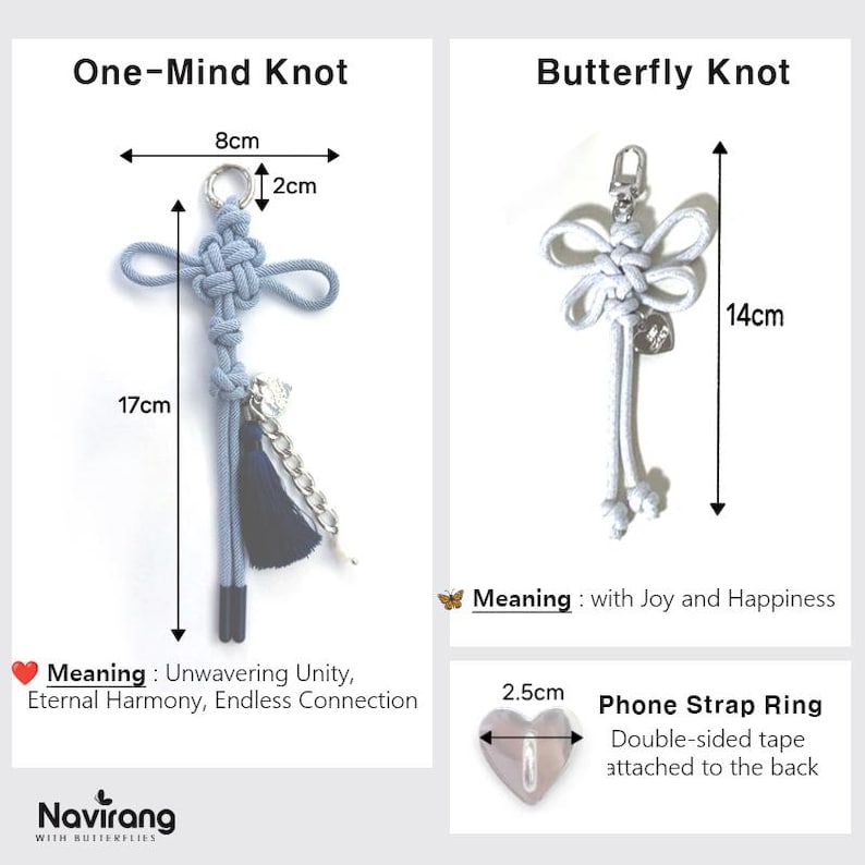 Good Luck Korean Handmade Traditional Knot Bag Charm Phone Charm, One ...