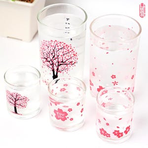 Cherry Blossom Color-changing Glass / 60 Ml, 240 Ml - Korean Soju Shot ...