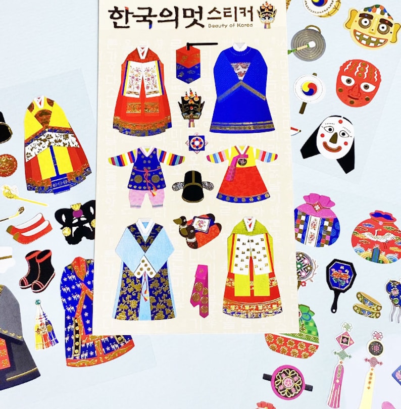 Korean Traditional Sticker - Buy One Get 50% OFF, Premium·high Quality ...
