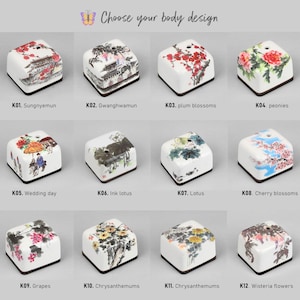 Ceramic Music Box - Moony Orgel, Korean Traditional Tiger and Bird ...