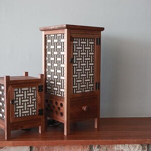 HANJI Paper Door Lamp - Korean Traditional Window Art, Mood Light ...