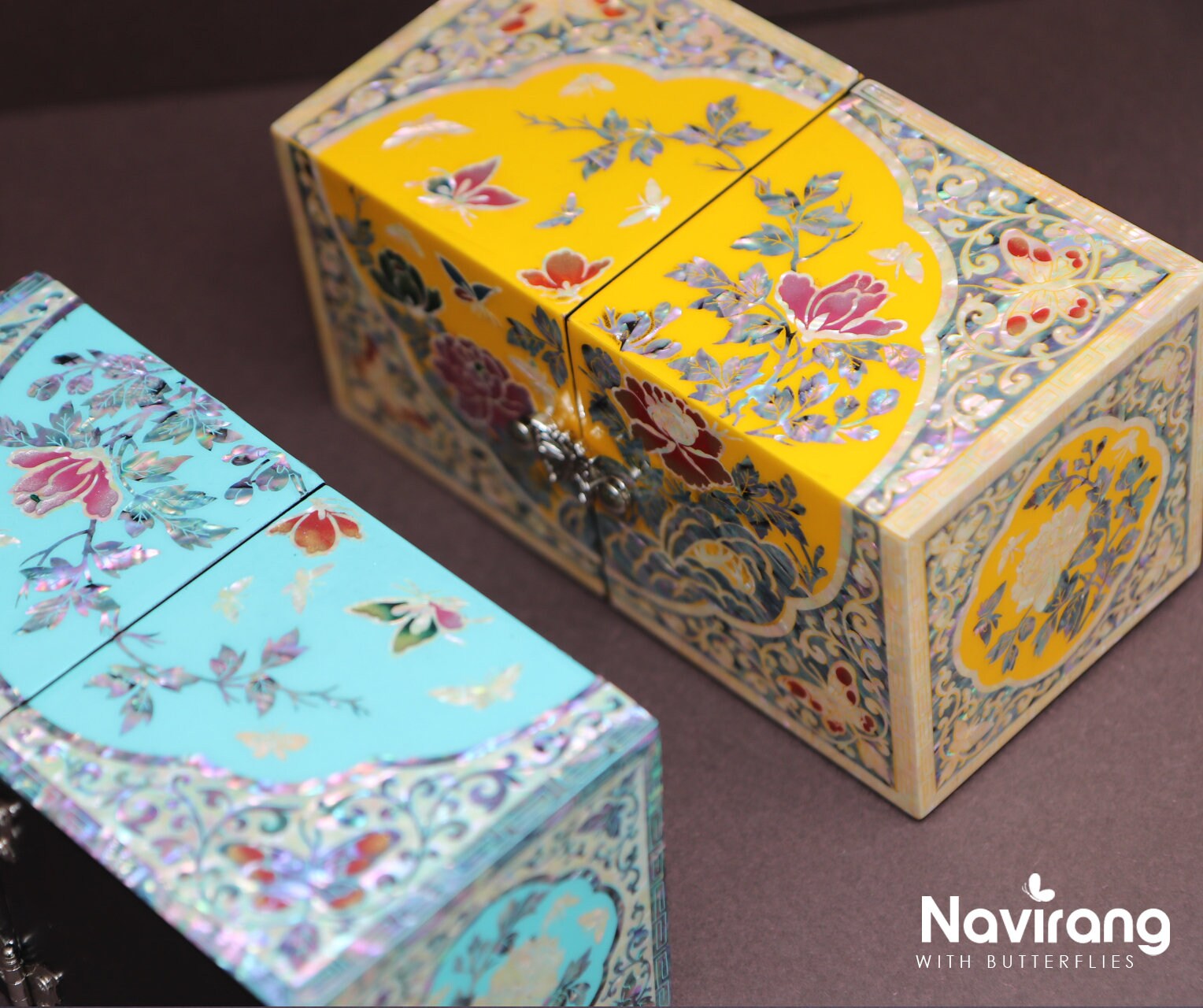 SECRET Jewelry Box - Freesia Yellow | Korean Traditional Mother-of ...
