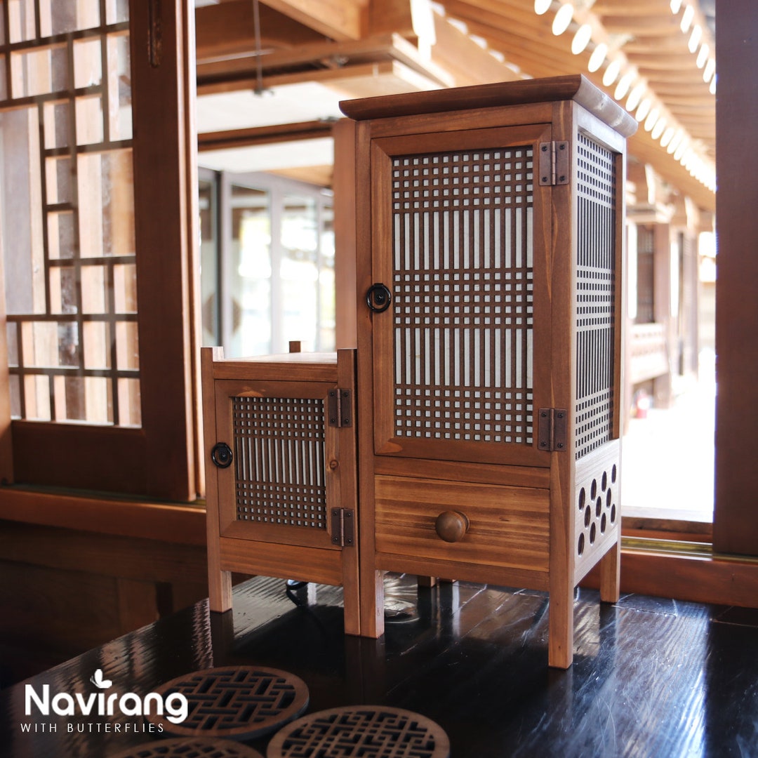 HANJI Paper Door Lamp - Korean Traditional Window Art, Mood Light ...