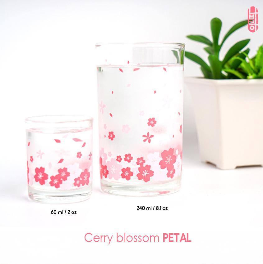 Cherry Blossom Color-changing Glass / 60 Ml, 240 Ml - Korean Soju Shot ...