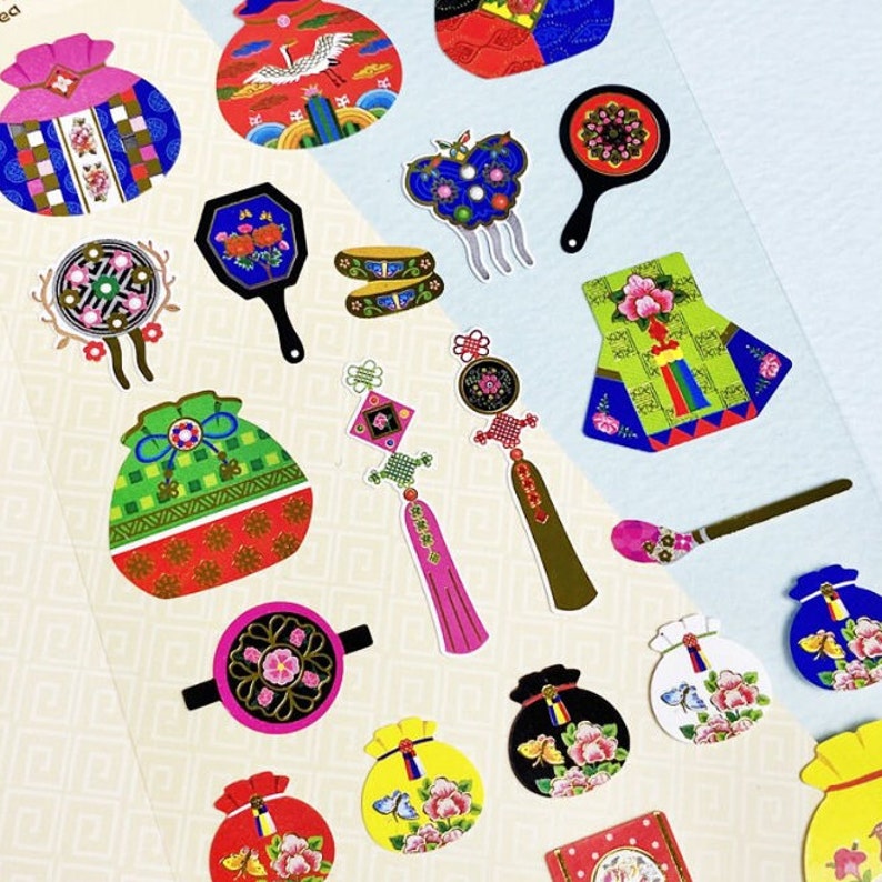 Korean Traditional Sticker - Buy One Get 50% OFF, Premium·high Quality ...