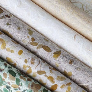 Full Mulberry Bark Unryu Paper- Brown / Handmade Korean Mulberry Paper ...