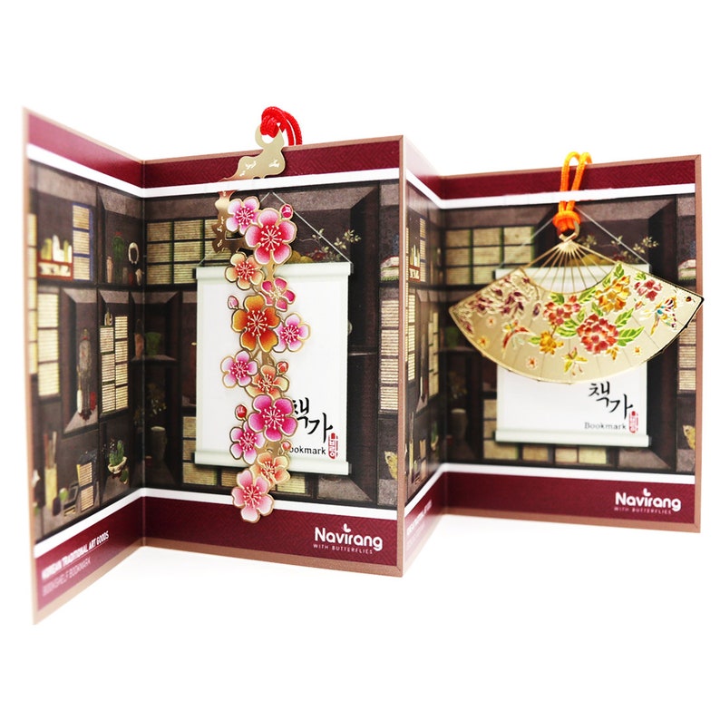 24K Gold Plated Korean Landmark Bookmarks (set of 2) - Etsy