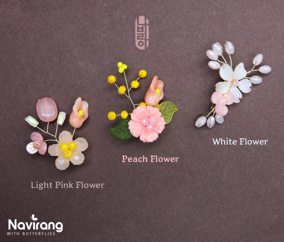 Mini Flower Hanbok Brooch Korean Tradition Hanbok Accessory Mini ...
