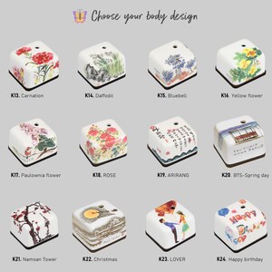 Ceramic Music Box - Moony Orgel, Korean Traditional Tiger and Bird ...