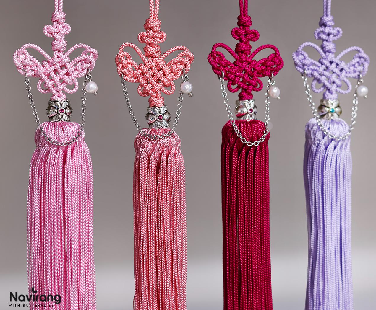 KPOP Knot Norigae-korean Handmade Traditional Charm Keychain | Hanbok ...